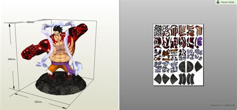 Anime Figure One Piece Luffy Gear 4 Paperzone VN