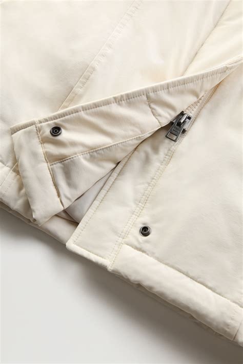 Arctic Parka Aus Ramar Cloth Mit Abnehmbarem Pelzbesatz Wei Woolrich De
