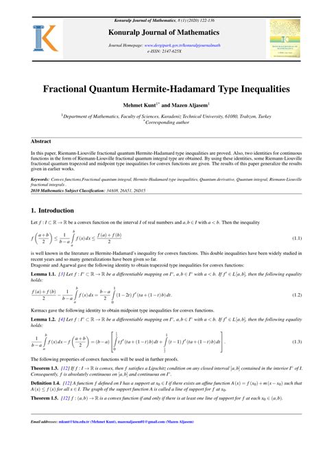 pdf riemann liouville fractional quantum hermite hadamard type inequalities for convex functions