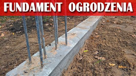 Fundament pod ogrodzenie Koszt i zestawienie materiałów DomZa100 112