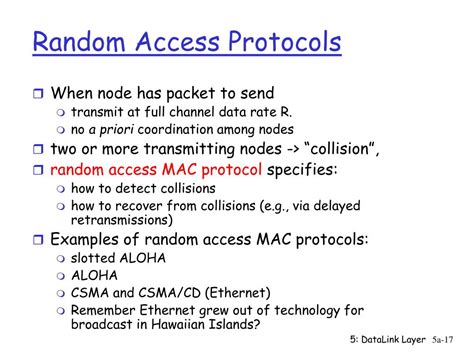 ppt 13 link layer multiple access protocols powerpoint presentation id 6333612