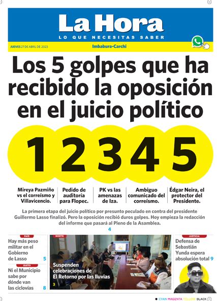 Imbabura Carchi 27 De Abril 2023 Diario La Hora