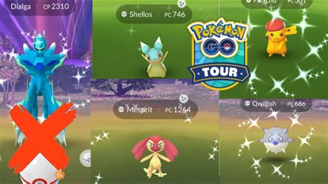 Todos Mis Pokemon Shiny Del Go Tour Sinnoh Youtube