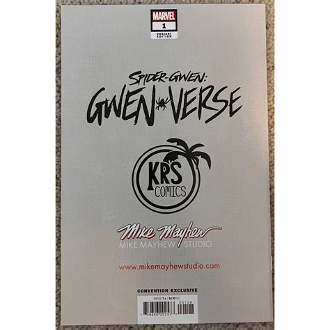 SPIDER GWEN GWENVERSE 1 Mike Mayhew Studio Variant EXCLUSIVE 2022