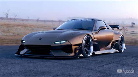 Mazda Rx Widebody Rendering By Hycade Looks Like A Jdm Supercar