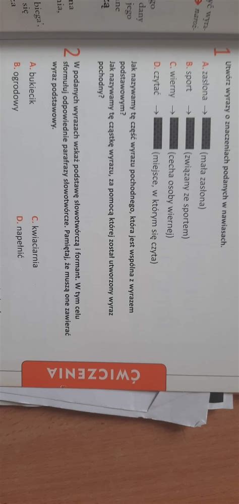 Potrzebuje Na Szybko Zadanie Drugie Na Zdj Ciu Prosz Nie Rozumiem