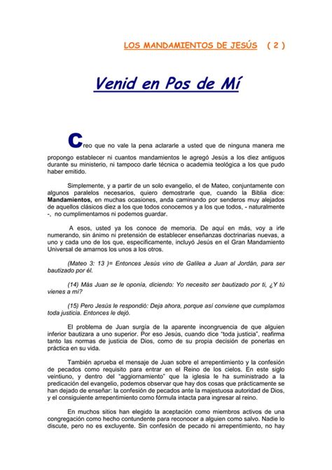 90 Mandamientos De Jesus PDF