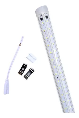2 Regleta Tubo Doble Led Base Integrada Blanca 36w Oferta MercadoLibre