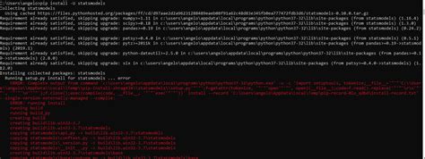 Python Running Setup Py Install For Statsmodels Error