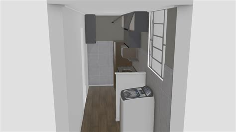 Cozinha Luciane De Hercolys Planta 3D Mooble