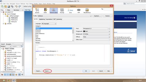 How To Change Or Use A Theme In NetBeans Code Nirvana