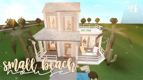 Bloxburg Small Beach House 40k House Build YouTube