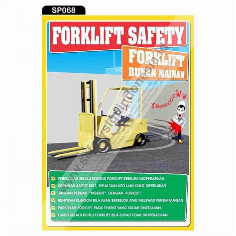 Safety Poster SP068 Safety Poster Forklift Safety Forklift Bukan