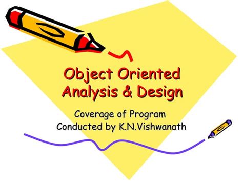 object oriented analysis and design ppt