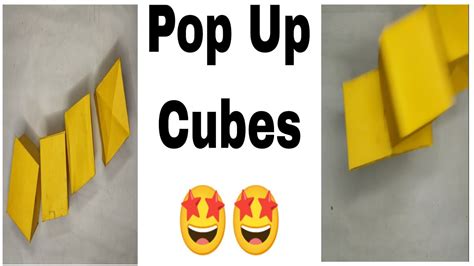 How To Make Pop Up Cubes Youtube