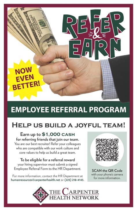Employee Referral Poster Template Free