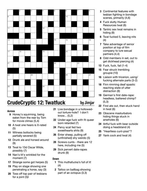 Printable Cryptic Crossword Puzzles Free Printable Worksheets